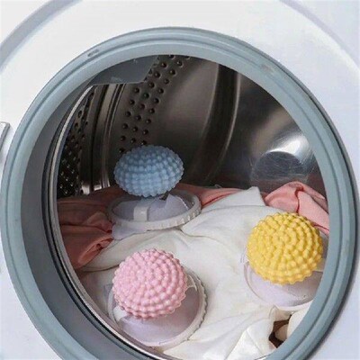 Plastic 2 in 1 Laundry Balls Reusable Hair Remove Washing