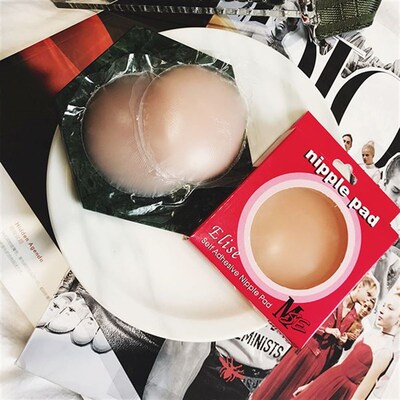 new breathable invisible silicone breast paste pad bikini