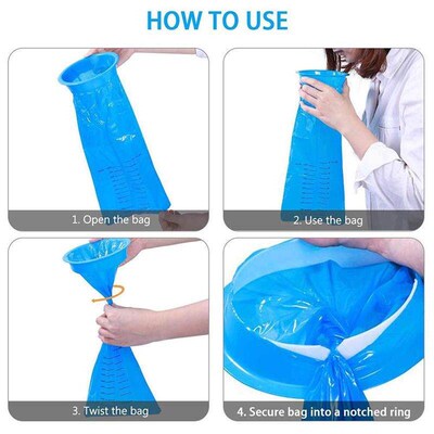 Urine Bags Disposable Travel Car Airplane Sickness Vomit Bag
