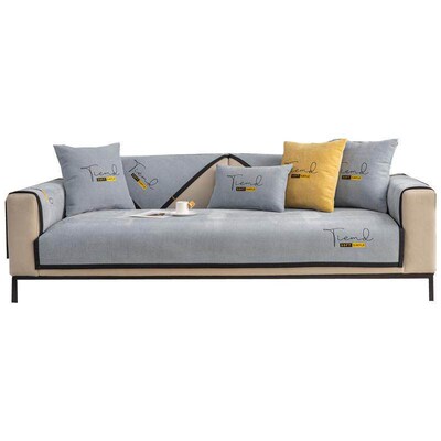 Chenille Sofa Cushion Four Seasons Universal Non-Slip Simple