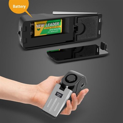 Wireless Security System Door Stop Alarm Stainless Steel Lev