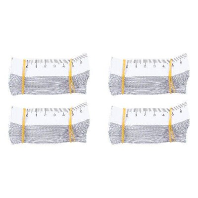 100pcs Disposable Double-Sided Paper Tape Measure Wound