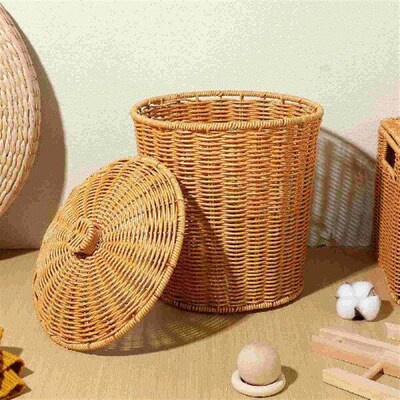 Washing Laundry Box Woven Storage Plant Litter Box Wicker