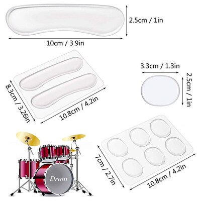 24pcs Drum Dampeners Get Crisp Clear Drum Tones Soft Silicon