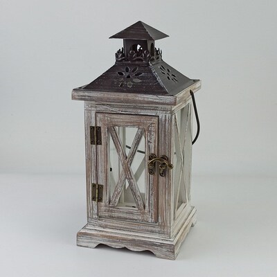 Retro Wood Candlestick 8056 Creative European Home Decor Tab
