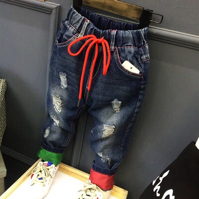 2018 spring & autumn kids hole jeans for boys Fashion nch ch