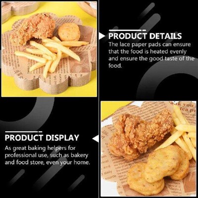 500 Pcs Greaseproof Paper Oil Absorbing Grease-proof Bread