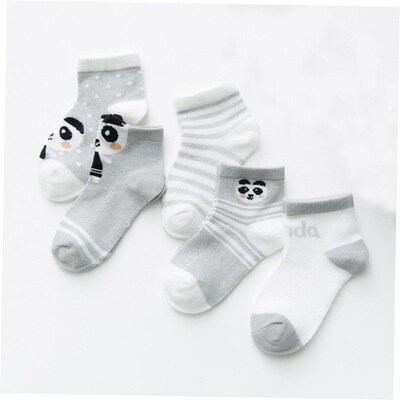 5 Ps Lovely Short Baby Socks for newborn Cotton Mesh sock