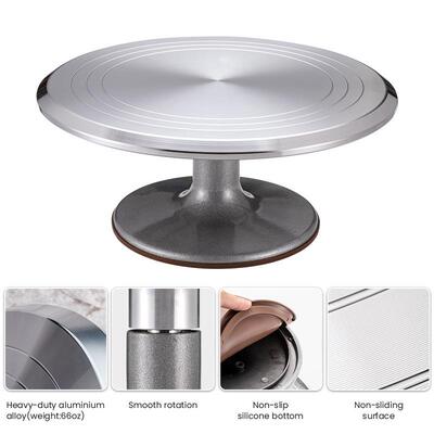 Cake+Stand+Baking+Tool+12Inch+Cream+Turntable+Rotating+Table