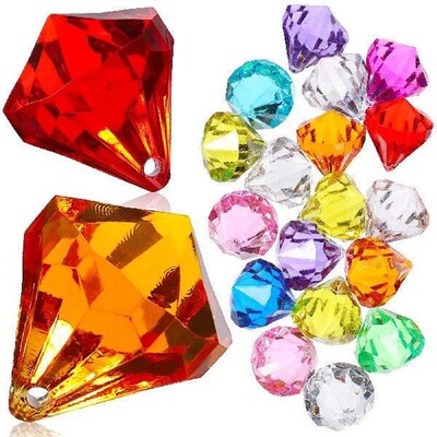 Gem Pool Diving Toys Girls Filling Acrylic Gems for Kids
