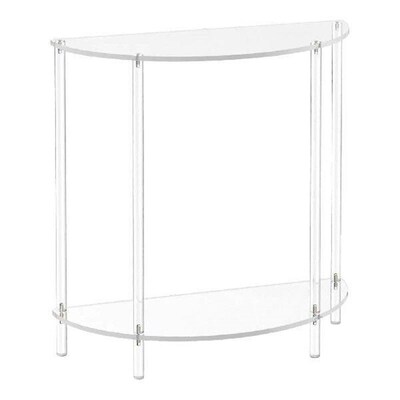 Acrylic Side Table Accent Table Minimalist Compact Bedside
