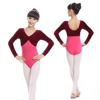 Dance Clothes Childrens Long Sleeve Velvet Cotton Ammonia D