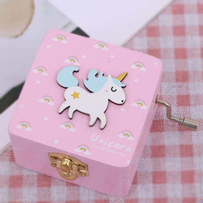 Unicorn hand music box New peculiar personality features stu