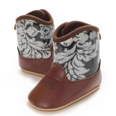 Baby Cowboy Boots - Western Style  Soft soled First Walking