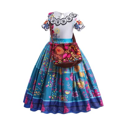 Girls Costume Princess Dress For Kids Encanto Mirabel Carniv