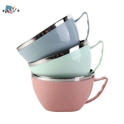 Stainless Steel Instant Noodle Bowl With Lid Handle