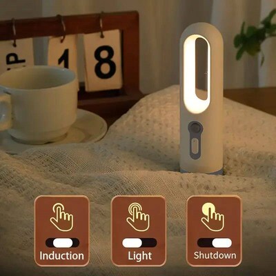 Portable 2 in 1 Flashlight Motion Sensor Night Light Bedroom