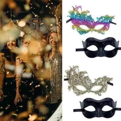 Pcs Women Lace Eye Mask Men Masquerade Mask Halloween Party