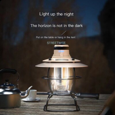 LED outdoor camping lamp lantern restoring ancient ways