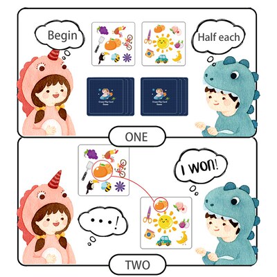 Children Memory Matching Cards Toys Animal Traffic Cognition