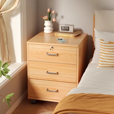 Bedside table home storage cabinet bedroom low ark床头柜
