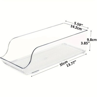 1pc Refrigerator Organizer Bins Soda Can Dispenser Beverage