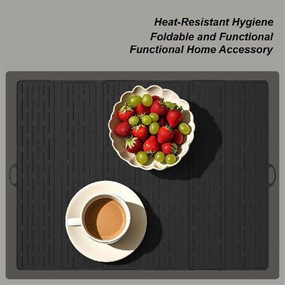 Counter Drying Mat Kitchen Drying Mat Dish Drainer Silicone