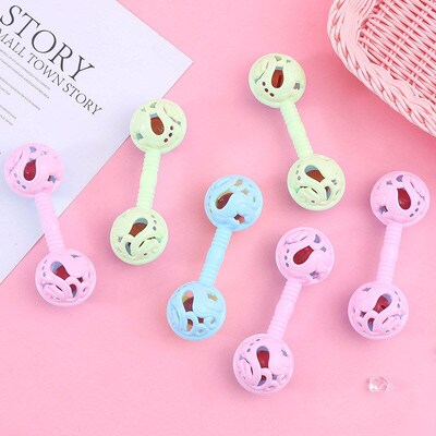 Baby DualHead Rattle Early Education Bell Toy Kids Intellect