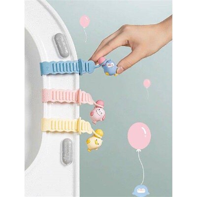 Cartoon Toilet Cover Lifter Lift the Lid Device Anti-Dir