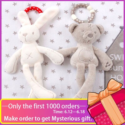 cute Baby Crib Stroller Toy Rabbit Bunny Bear Soft Plush inf