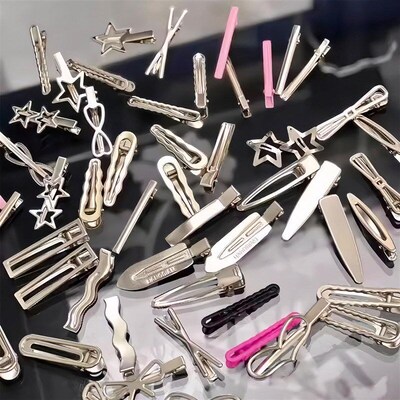 Alloy hair clips, randomly assorted hairpins, dopamine bangs