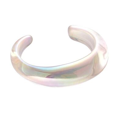 Bohemia Transparent Colorful Acrylic Opening Bangle