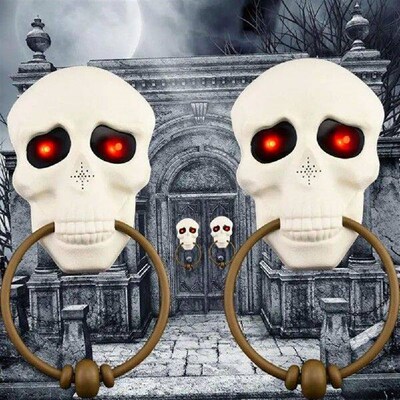 Spooky Skull Door Chime Spooky Halloween Skull Doorbell