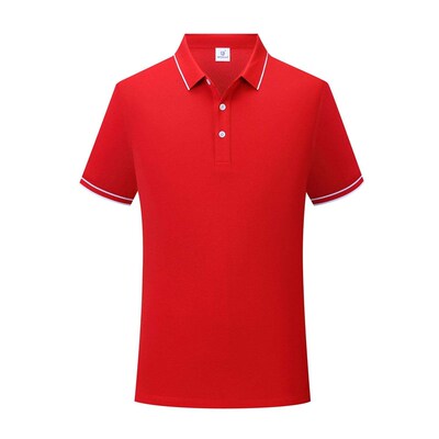 Business Commuter Lapel Short Sleeve Work Clothes Embroidere