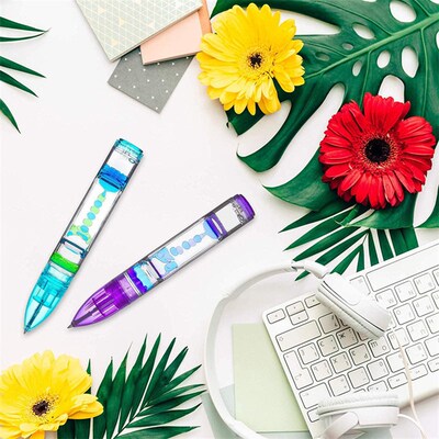 Liquid Motion Timer Pen Fidget Pens Office Desk Toys彩色油笔