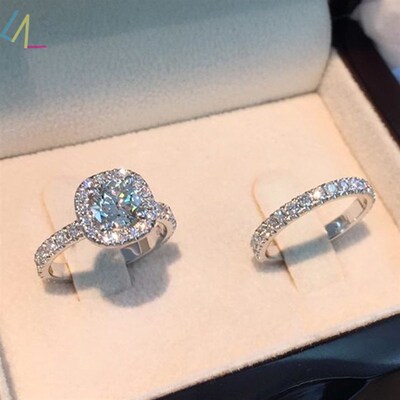 Rings Women Couple Ring Lover Jewelry Bridal Wedding Luxury