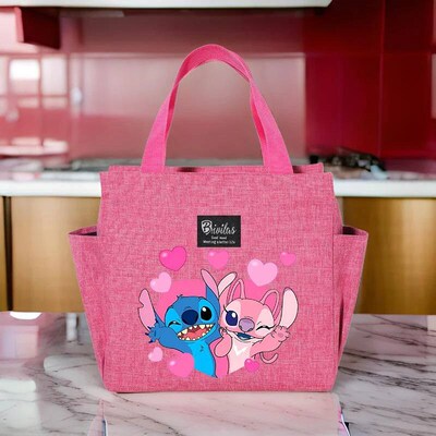 Stitch Inulated Lunch Bag - Waterproof Oxford Cloth, Aluminu