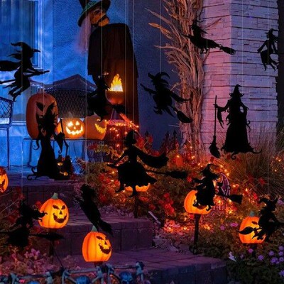 Witches Pendant Wall Sticker Ornaments Decor Outdoor