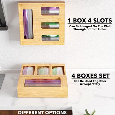 Bag Storage Organizer Baggie Kitchen Drawer Organization