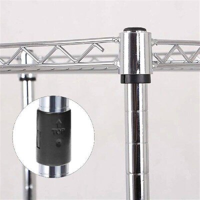 25 Pairs Wire Shelf Clamp Metro Rack Clips Shelving for