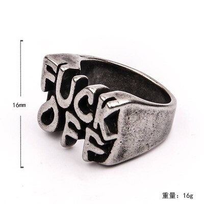 Haiteng jewelry retro old mens domineering personality Engl