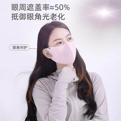 New UV Protection Face Mask: Seamless Eye Corner Care, Ice S
