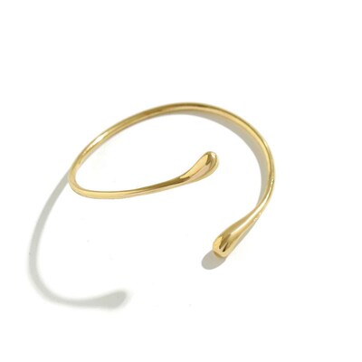 Ingemark Simple Vintage Water Drop Open Cuff Bangles for Wom
