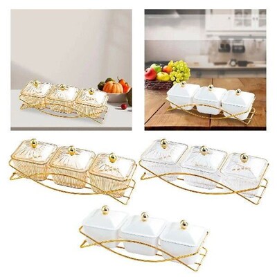 Dessert Dividing Plate, Divided Snack Serving Bowls with