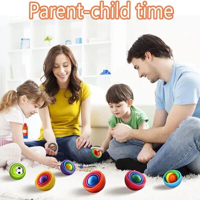 3D Rotation Ball Fidget Gyro Sensory Toys for Kids Teens Adu