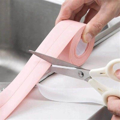 Anti-Mildew Pink Waterproof Sealing Tape, 3.2M X 2.2Cm,