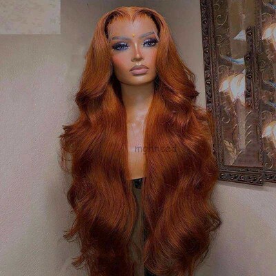 Cinnamon Auburn Colored Wig Human Hair