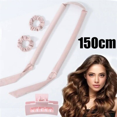 150cm Long Heatless Hair Curler Sleeping Soft Wave Formers C