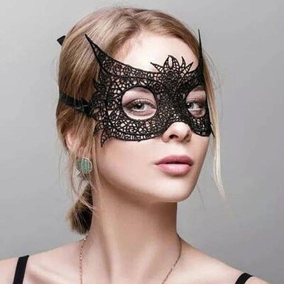 Lace Mask a Variety of Styles Adult Women s Black Half