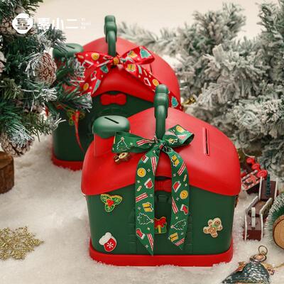 Christmas gift box, childrens storage box, piggy bank